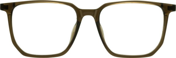 Coffee Classic TR90 Trapezoid Eyeglasses - Brave