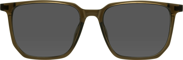 Coffee Classic TR90 Trapezoid Tinted Sunglasses with Medium Gray ...