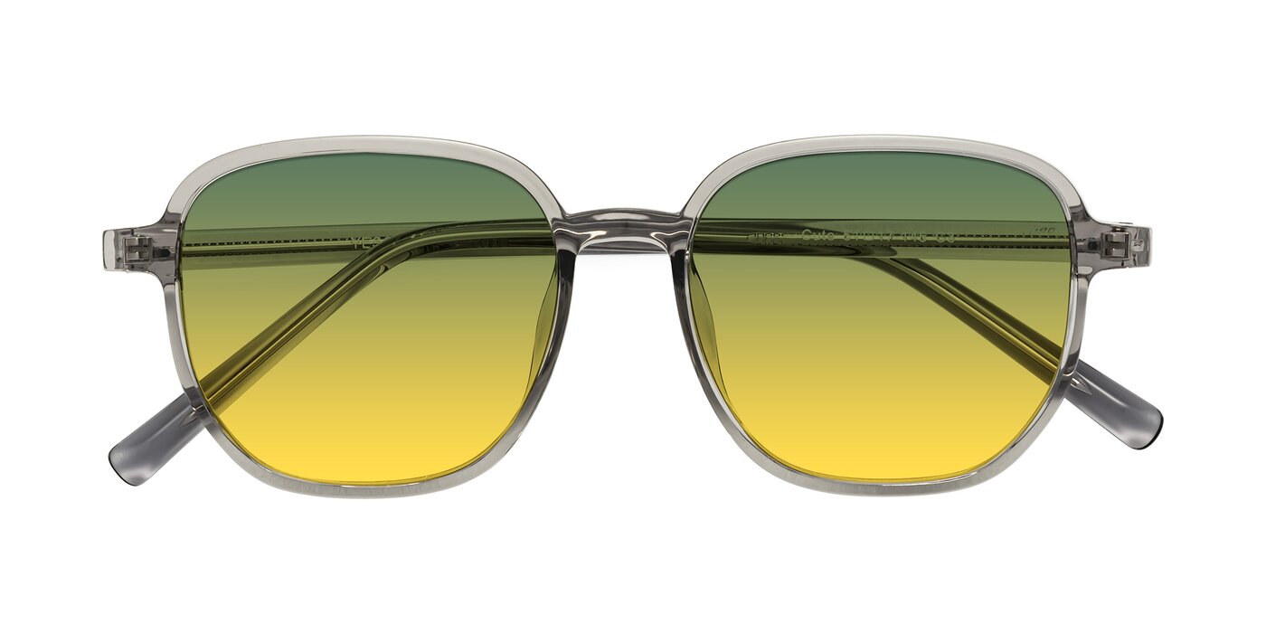 Translucent Gray Low Bridge Fit Lightweight TR90 Gradient Sunglasses ...