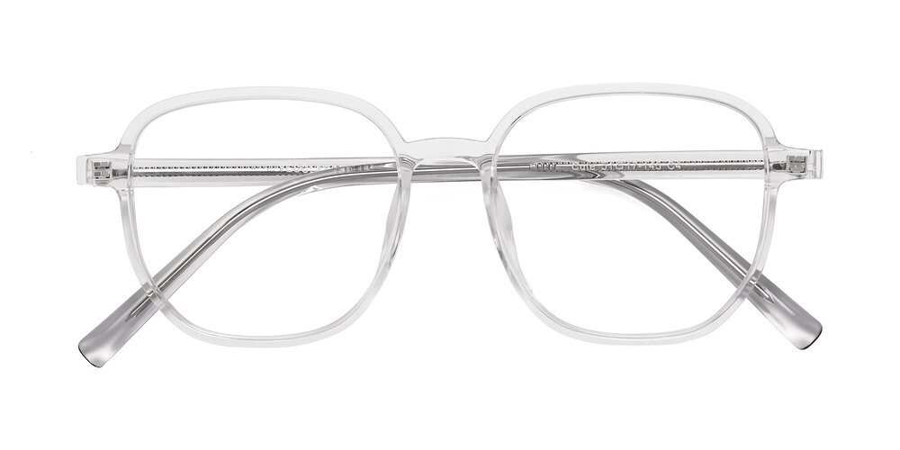 Clear Low Bridge Fit Lightweight TR90 Eyeglasses - Cute