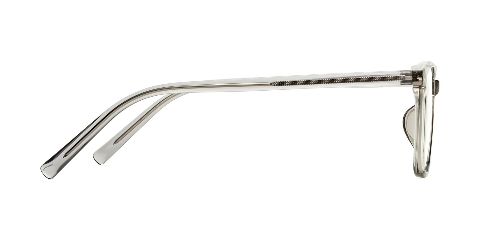 Translucent Gray Classic TR90 Rectangle Eyeglasses - Planet