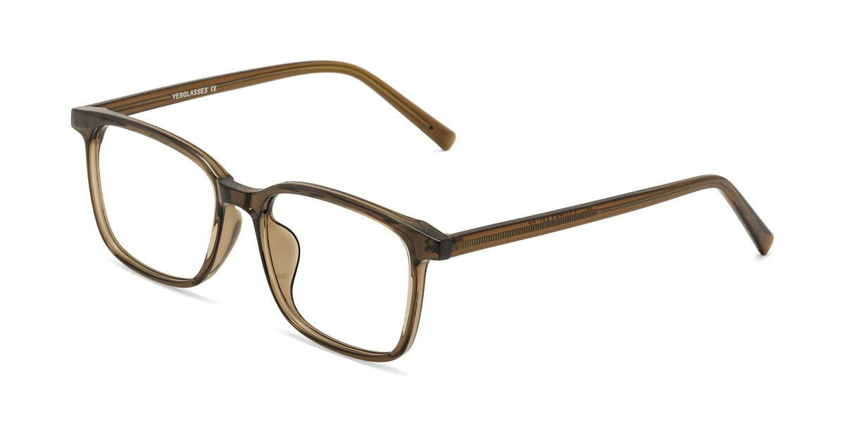 Coffee Classic TR90 Rectangle Eyeglasses - Planet