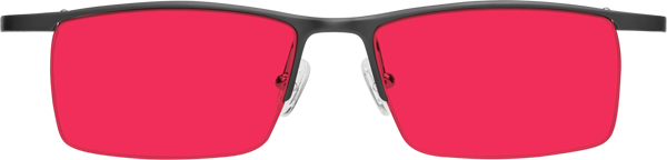 Gunmetal Magnesium Alloy Rectangle Semi-Rimless Tinted Sunglasses with ...