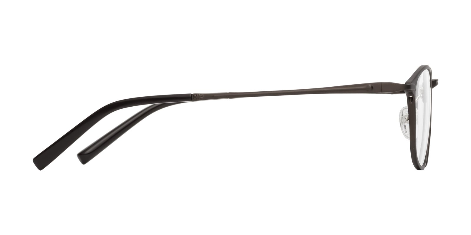 Coffee Magnesium Alloy Oval Full-Rim Eyeglasses - CX6301