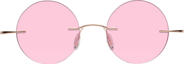Rose Gold Narrow Flexible Round Tinted Sunglasses with Light Pink ...