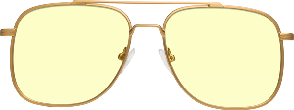 Matte Gold Double Bridge Grandpa Metal Tinted Sunglasses with Light ...