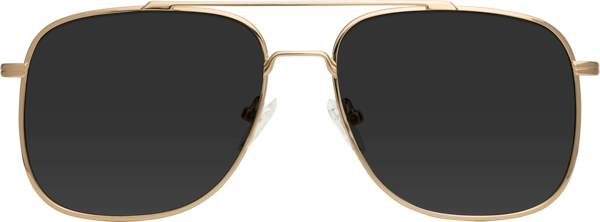 Gold Double Bridge Grandpa Metal Tinted Sunglasses with Gray Sunwear ...