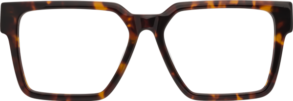 Tortoise Hipster Oversized Square Reading Glasses - Prince