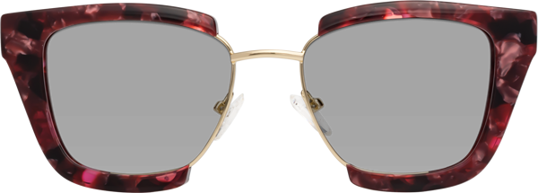 Wineberry Tortoise/Gold Geek-Chic Nose Pads Trapezoid Tinted Sunglasses ...