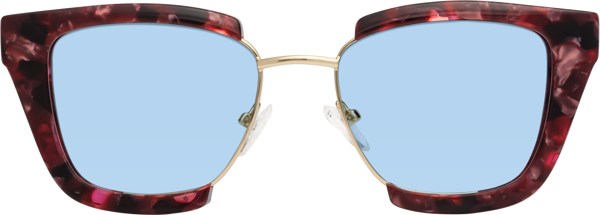 Wineberry Tortoise/Gold Geek-Chic Nose Pads Trapezoid Tinted Sunglasses ...