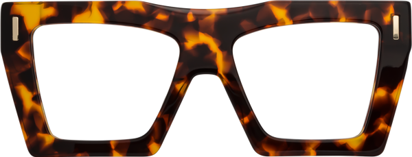 Tortoise Thick Hipster Square Eyeglasses - Tree