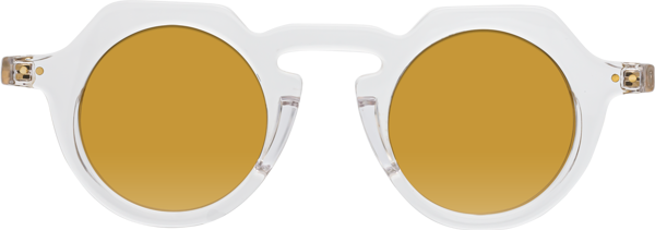 Clear Keyhole Bridge Retro-Vintage Round Gradient Sunglasses with ...