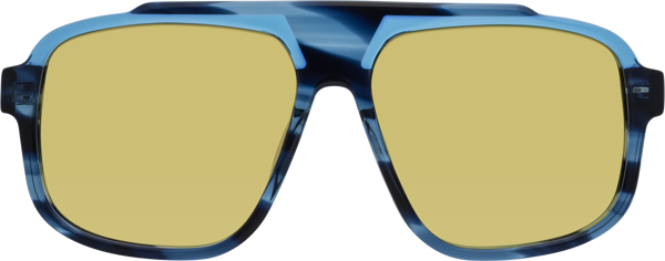 Ocean Striped Sports Hipster Aviator Tinted Sunglasses with Medium ...