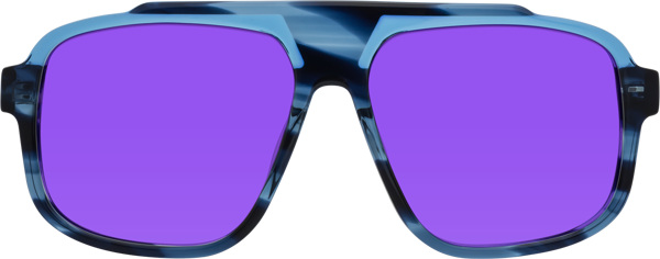 Ocean Striped Sports Hipster Aviator Tinted Sunglasses with Purple ...