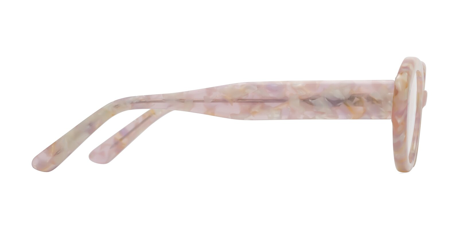 Light Pink Tortoise Geek-Chic Acetate Oval Blue Light Glasses - Quuen