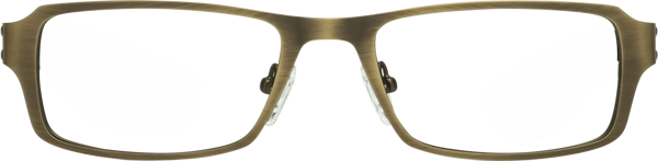 Bronze Retro-Vintage Metal Rectangle Eyeglasses - Moss