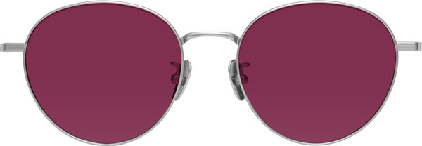 Silver Retro-Vintage Titanium Round Tinted Sunglasses with Wine Sunwear ...