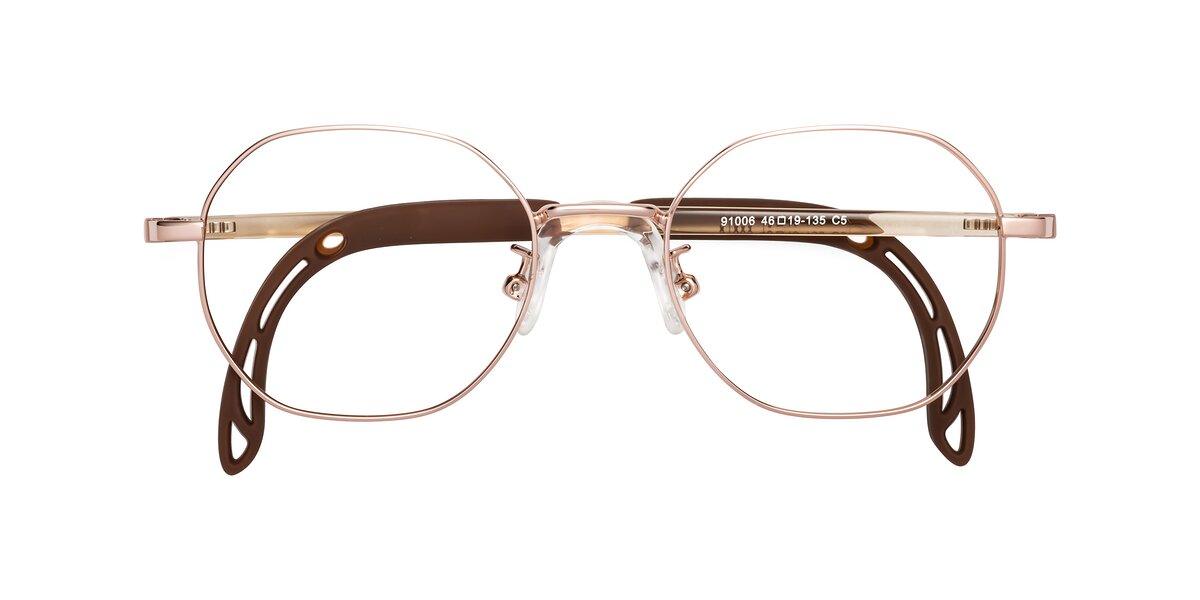 Artist Pink Flexible Rectangle Pre-Teens Eyeglasses - Hesper