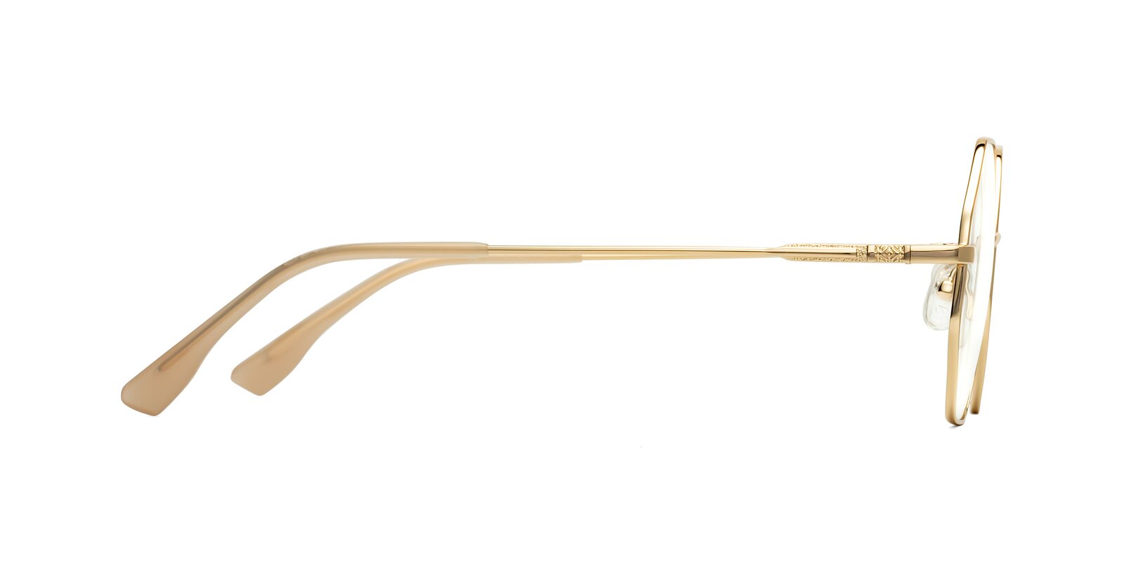 Gold Hipster Metal Geometric Reading Glasses - Fall