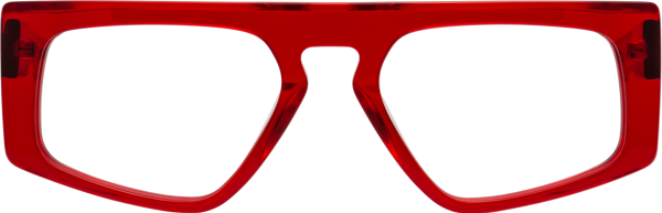 Chilli Keyhole Bridge Geek-Chic Geometric Blue Light Glasses - Shiny