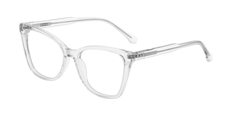 Clear Spring Hinges Acetate Cat-Eye Reading Glasses - Cool