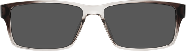 Gradient Gray Classic Low Bridge Fit Rectangle Tinted Sunglasses with ...