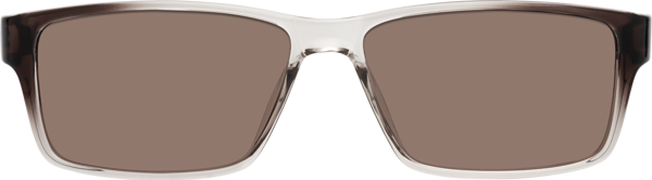 Gradient Gray Classic Low Bridge Fit Rectangle Tinted Sunglasses with ...