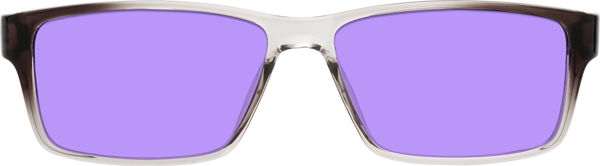 Gradient Gray Classic Low Bridge Fit Rectangle Tinted Sunglasses with ...
