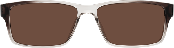 Gradient Gray Classic Low Bridge Fit Rectangle Tinted Sunglasses with ...