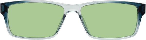 Gradient Blue Classic Low Bridge Fit Rectangle Tinted Sunglasses with ...