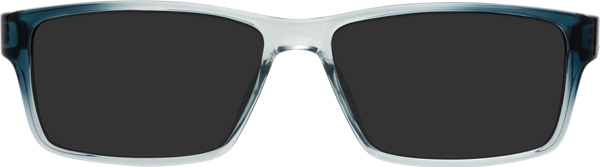 Gradient Blue Classic Low Bridge Fit Rectangle Tinted Sunglasses with ...