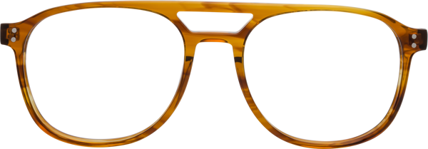 Amber striped Double Bridge Hipster Acetate Eyeglasses - Alley