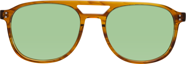 Amber striped Double Bridge Hipster Acetate Tinted Sunglasses with ...
