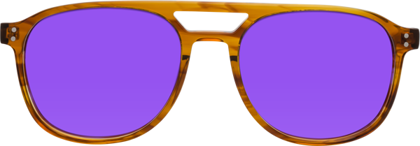 Amber striped Double Bridge Hipster Acetate Tinted Sunglasses with ...