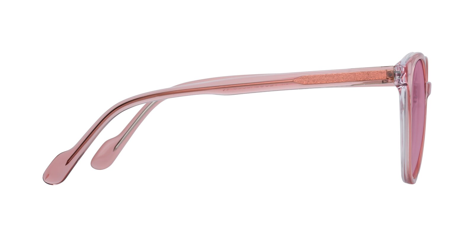 Pink Classic Acetate Cat-Eye Tinted Sunglasses with Medium Wine Sunwear ...