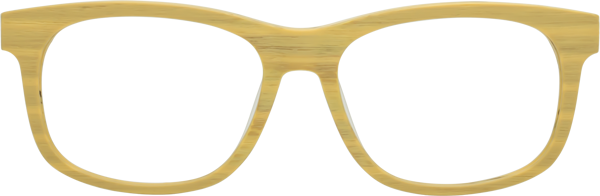Egg Yolk Woodgrain Narrow Acetate Rectangle Eyeglasses - Alfred