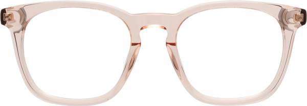 Pink/Tortoise Keyhole Bridge Spring Hinges Trapezoid Eyeglasses - Polite