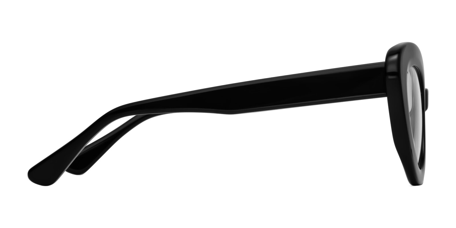 Black Thick Acetate Cat-Eye Eyeglasses - Moon
