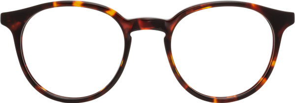 Tortoise Keyhole Bridge Acetate Round Eyeglasses - Party