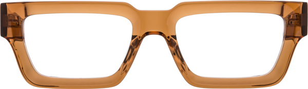 Maple Syrup Thick Designer Rectangle Eyeglasses - Stockport