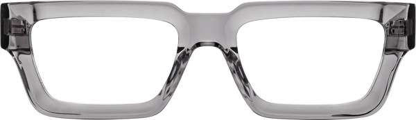 Clear Gray Thick Designer Rectangle Eyeglasses - Stockport
