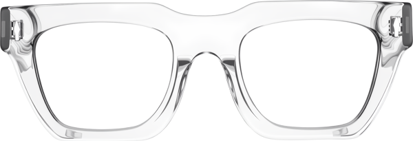 Clear Hipster Designer Trapezoid Eyeglasses - Padulla