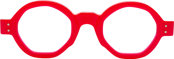 Neon Red Retro-Vintage Designer Round Reading Glasses - Tzivara