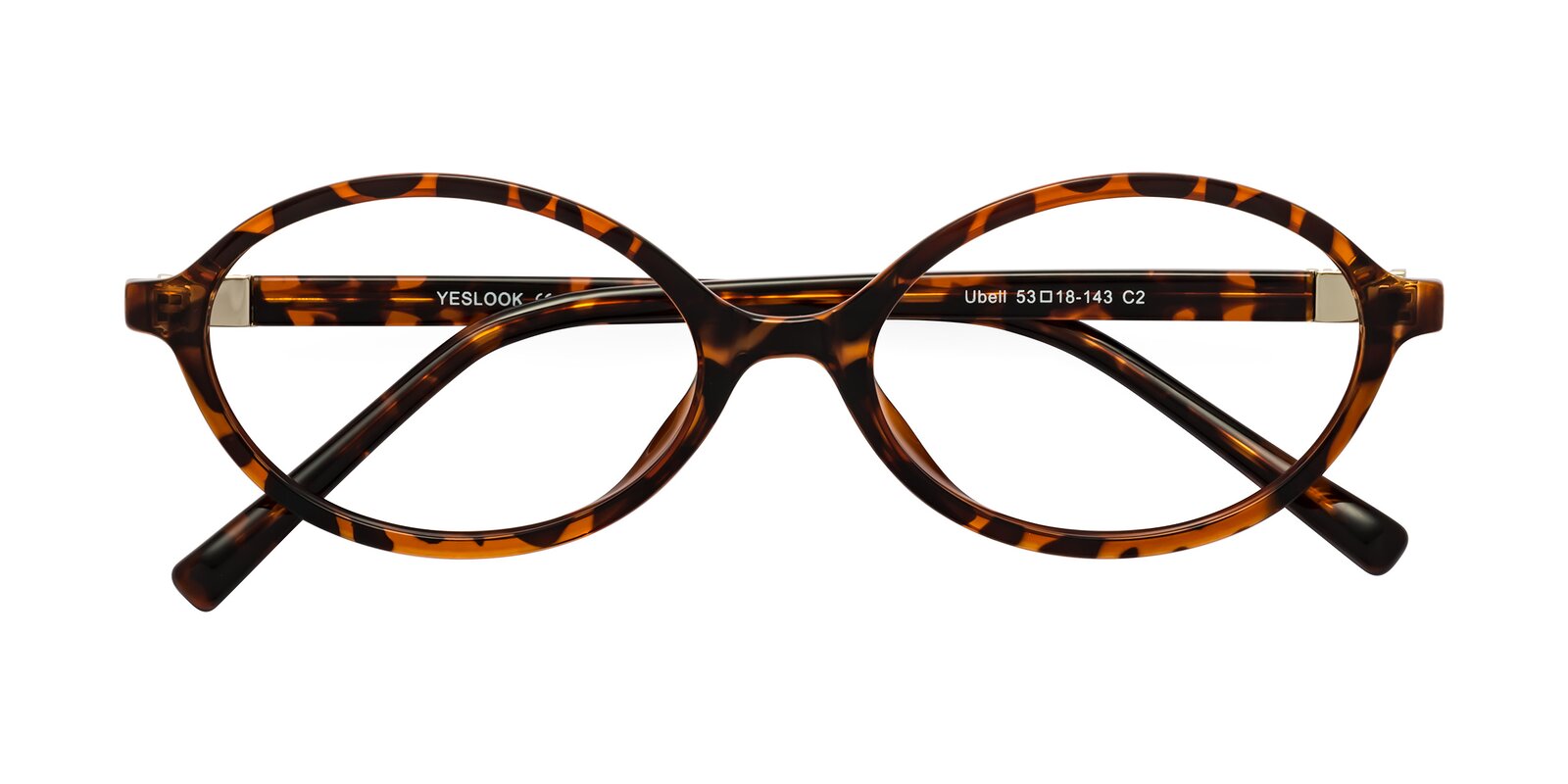 Tortoise Hipster TR90 Oval Eyeglasses - Ubell