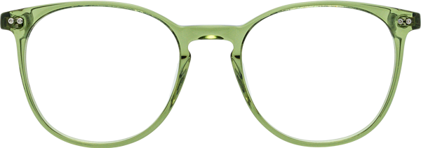 Transparent Green Lightweight Acetate Round Eyeglasses - Trang