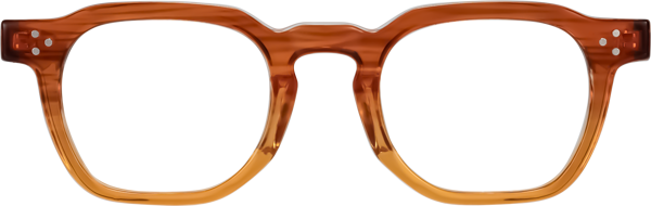 Amber Striped Retro-Vintage Keyhole Bridge Low Bridge Fit Blue Light ...