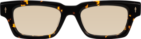 Tortoise Hipster Acetate Rectangle Tinted Sunglasses with Light Brown ...