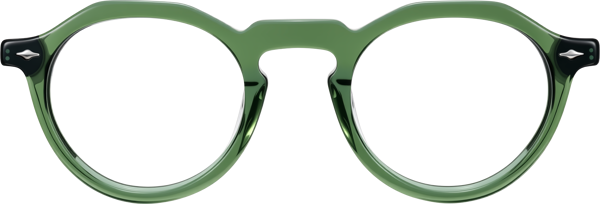 Green/Tortoise Keyhole Bridge Retro-Vintage Round Eyeglasses - Orta