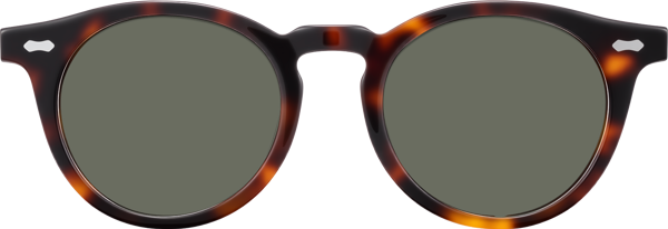 Tortoise Keyhole Bridge Low Bridge Fit Round Polarized Sunglasses with ...