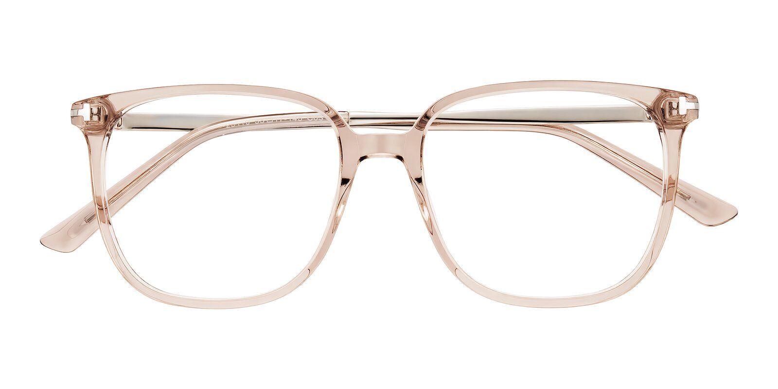 Transparent Brown Grandpa Acetate Square Eyeglasses - Trusten